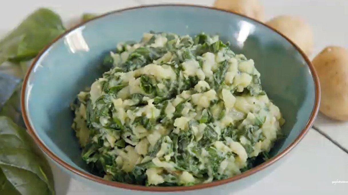 Heerlijk recept: spinaziestamppot | Gezondheidsnet